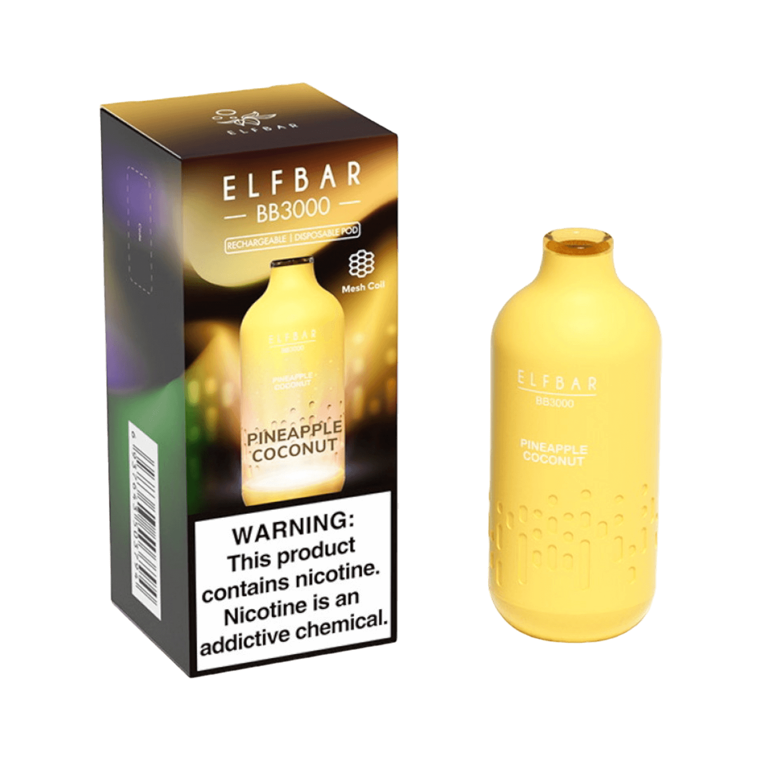 Elf Bar BB3000 Pineapple Coconut (Ананас и Кокос)